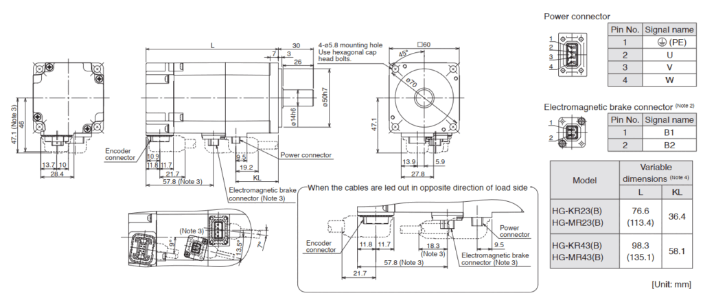 Động cơ Servo HG-KR23 - Tự Động Hoá Toàn Cầu