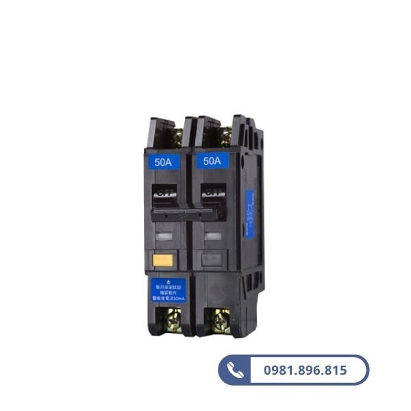 Aptomat nhỏ chống giật tự động MCB Shihlin NVB-50L 2P 30A 5kA - Tự Động Hoá Toàn Cầu