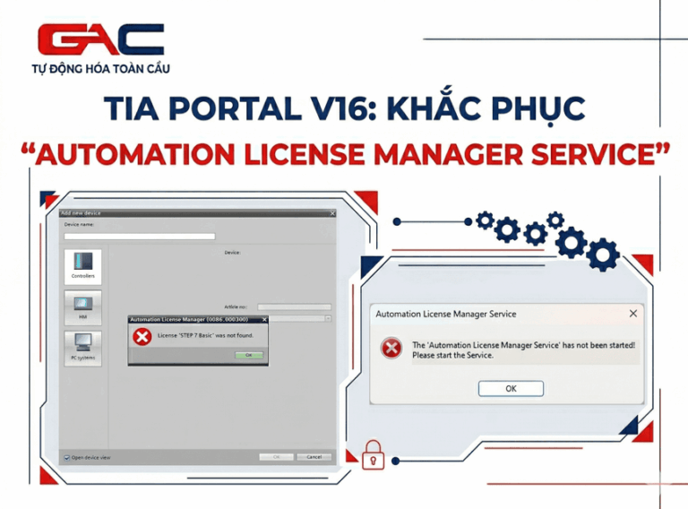 Tia Portal V16: Khắc phục lỗi liên quan đến "Automation License Manager ...