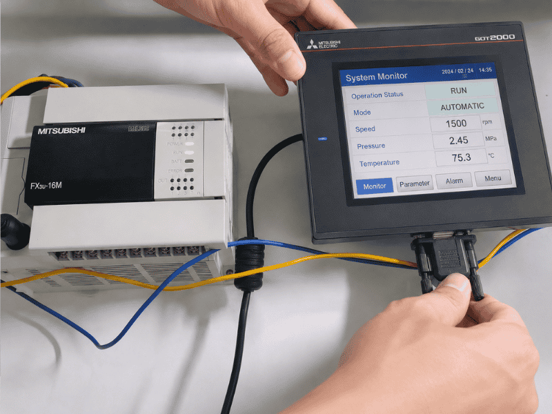 Cáp Kết Nối HMI Với PLC Mitsubishi: Cấu Tạo Và Ứng Dụng - Tự Động Hoá ...